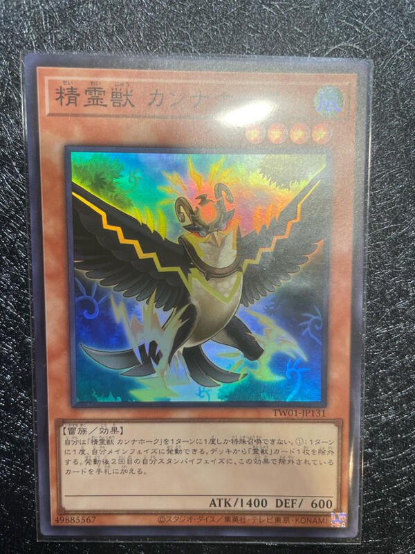 【十頁小賣】 遊戲王 TW01-JP131 精靈獸 雷鷹 (亮面) | 露天市集 | 全台最大的網路購物市集