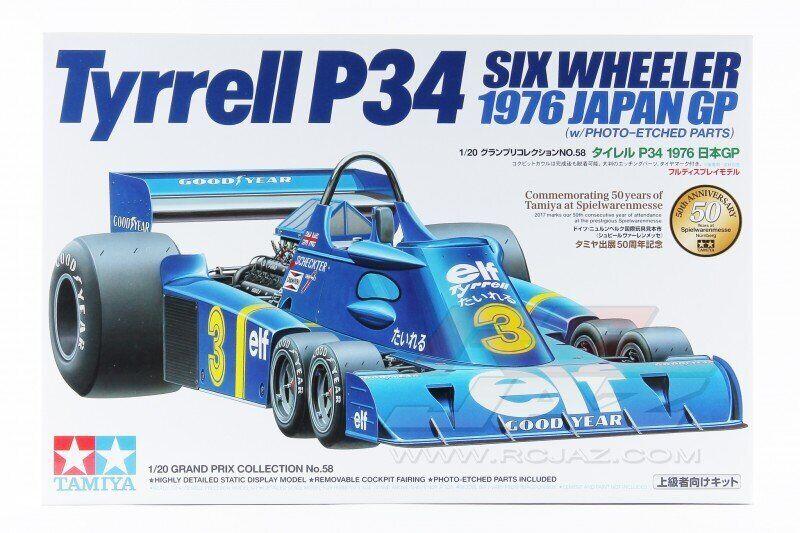 TAMIYA 1/20 Tyrrell P34 六輪賽車 1976 年日本大獎賽 （附蝕刻片） (20058) | 露天市集 | 全台最大的 ...