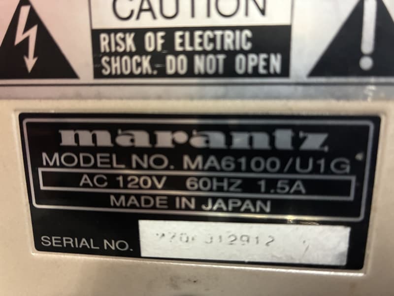 MARANTZ MA6100單聲道 | 露天市集 | 全台最大的網路購物市集