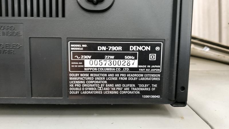 日製 Denon DN-790R 專業用 Dolby S NR 三磁頭 卡式錄音座 | 露天市集 | 全台最大的網路購物市集