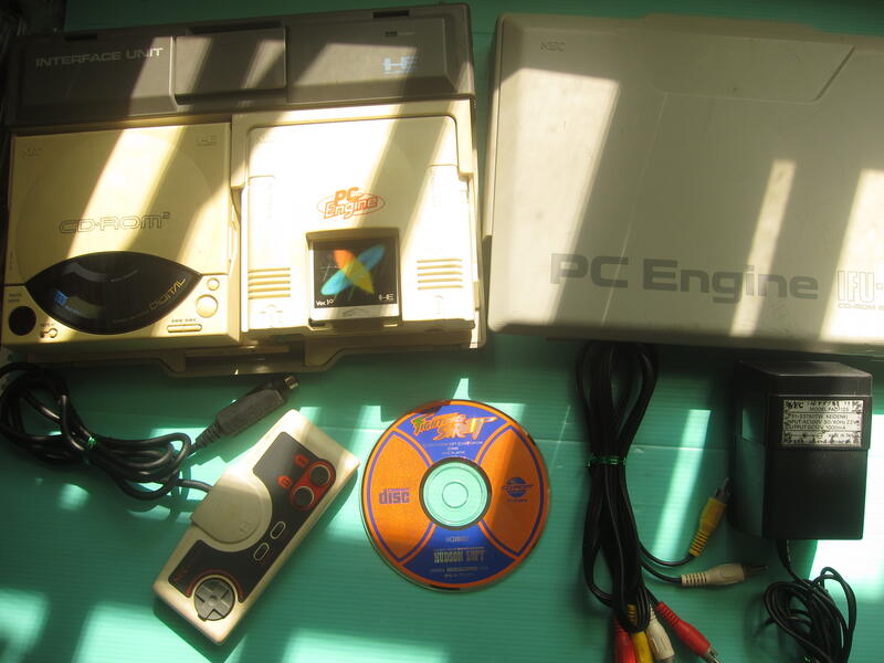 原裝日製NEC PC-ENGINE CD-ROM介面機..快打旋風...如圖功能良好 圖片內容為實物 | 露天市集 | 全台最大的網路購物市集