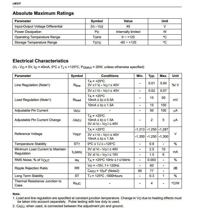 【DIY_LAB#316】LM337T (TO-220) 1.5A 負電壓輸出-1.2~-37V三端線性穩壓IC(現貨) | 露天市集 | 全 ...