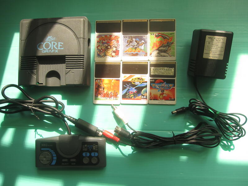 原裝日製NEC PC-ENGINE CORE GRAFX 主機完整一組附日版HU卡共6片...功能良好 圖片內容為實物 | 露天市集 | 全台 ...