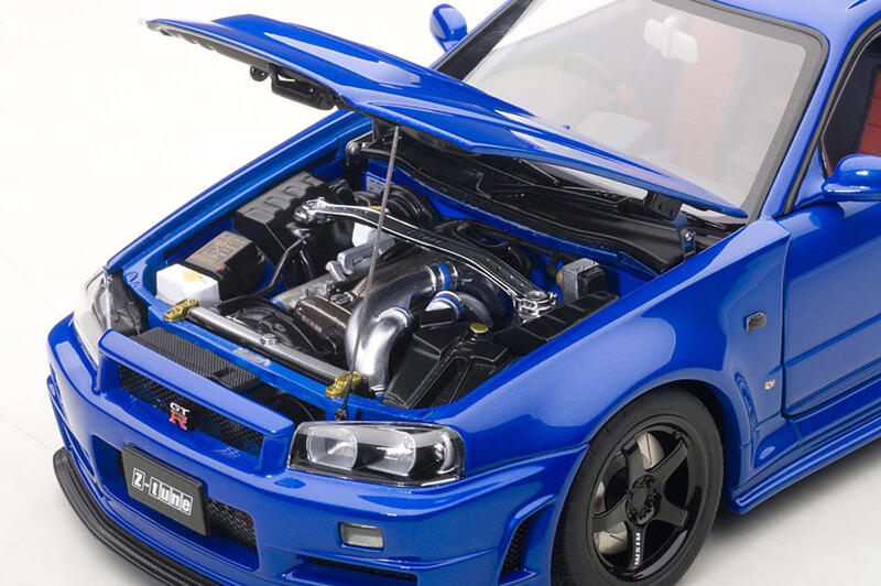 全新 1/18 AUTOart NISSAN R34 GT-R GTR NISMO Z-TUNE / 藍色 初版全金屬 | 露天市集 | 全台 ...