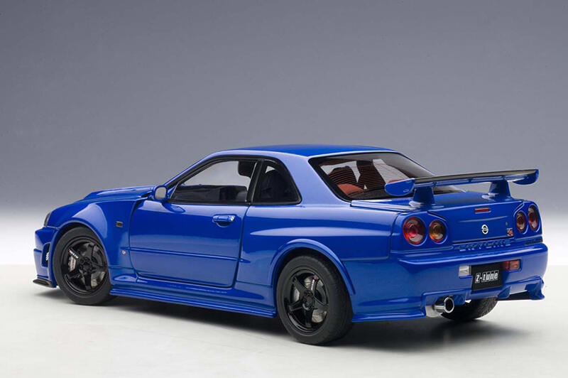 全新 1/18 AUTOart NISSAN R34 GT-R GTR NISMO Z-TUNE / 藍色 初版全金屬 | 露天市集 | 全台 ...