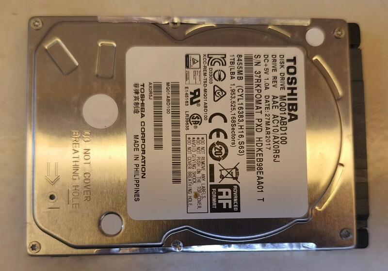 TOSHIA - 1000G (1TB) _SATA介面_2.5"_MQ01ABD10_有測圖有真相-(嚴密測試無壞軌) | 露天市集 | 全 ...