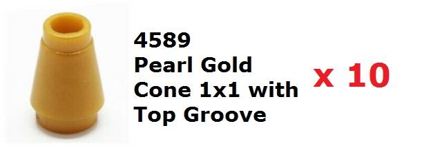 【磚樂】10個一組 LEGO 樂高 4589 4529247 Pearl Gold Cone 1x1 珍珠金 圓錐 | 露天市集 | 全台最大 ...