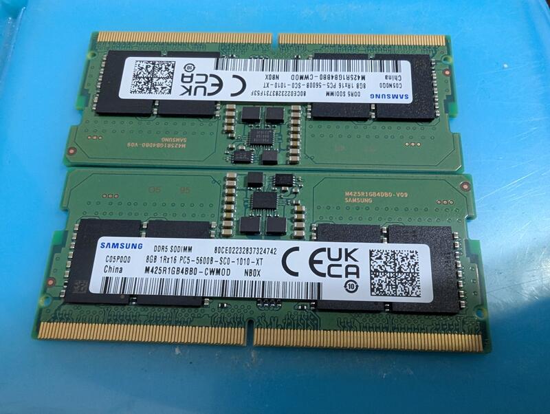 Samsung 三星 8GB DDR5 5600MHz PC5-44800 CL46 x2筆記型電腦記憶體(免運) | 露天市集 | 全台最大 ...