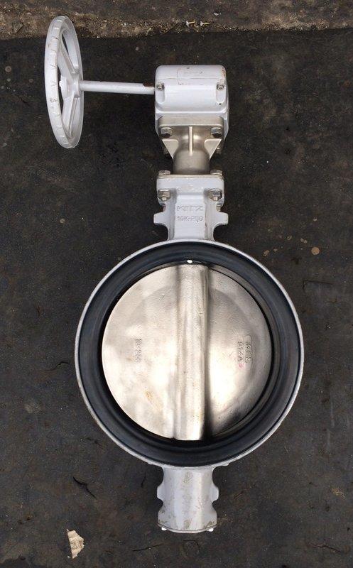 日本外匯KITZ VALVE XJ系列 250A（10英吋） 齒輪式鋁合金手動蝶閥（內部：SCS14不鏽鋼＋EPDM橡膠） | 露天市集 ...