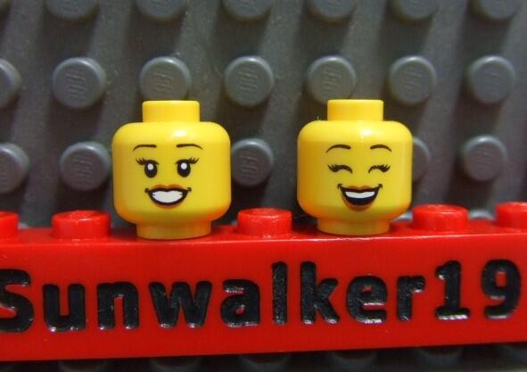 【積木2010】#533 樂高 LEGO 開口 大笑 瞇眼 人頭 女生人頭 / 雙面人頭 3626cpb2379 (LS | 露天市集 | 全 ...