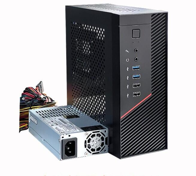 SKTC 全新A09P迷你 ITX17*17主機板 小1U電源 黑色便攜電腦機殼 | 露天市集 | 全台最大的網路購物市集