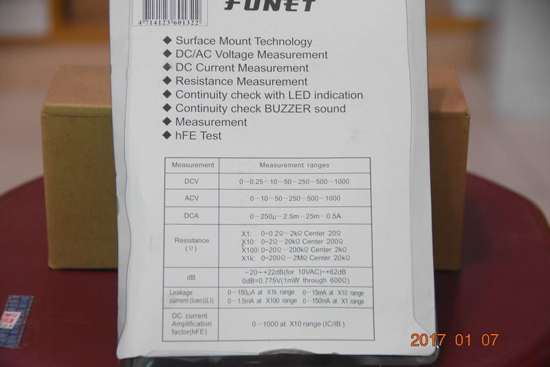 FUNET EF-370 指針型三用電錶 附蜂鳴 | 露天市集 | 全台最大的網路購物市集