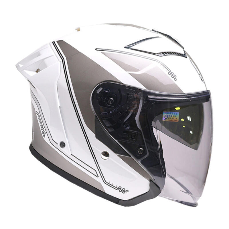 [安信騎士] EVO CA839 彩繪 勁風 半罩式安全帽 白銀 透氣 網布內襯 內襯可拆 耐壓 耐熱 耐撞 | 露天市集 | 全台最大的網路購物市集