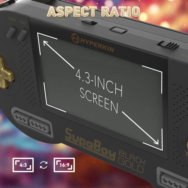 (全新現貨SFC兼容掌機)HYPERKIN SUPABOY Black Gold 特別版 | 露天市集 | 全台最大的網路購物市集