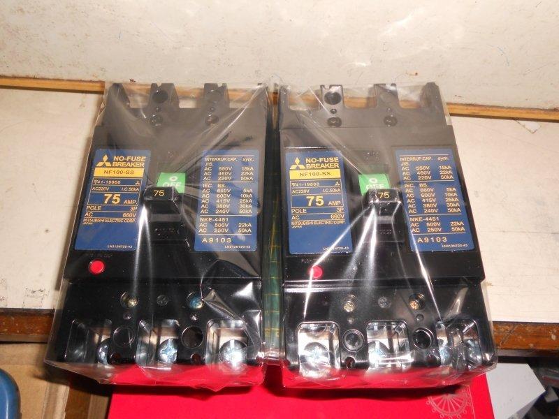 日本 三菱 Breaker斷路器NF100-CS NF100-SS NF100-HS 3P 15A-100A無熔絲開關 | 露天市集 | 全台最大的網路購物市集