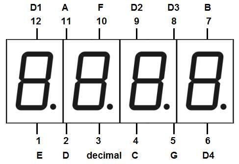 [S&R] MR-3461SRB-2 七段顯示器 共陽 4位數 0.36吋 高亮度 紅光 LED | 露天市集 | 全台最大的網路購物市集