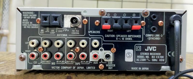 日製 JVC RX-EX70R 高階 微型 AM-FM Stereo 收音 綜合擴大機 附遙控器 | 露天市集 | 全台最大的網路購物市集