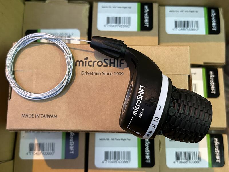 🌟秒殺火雞🌟微轉 microSHIFT M25-6 18速 3x6速 定位旋轉式變把 轉把 | 露天市集 | 全台最大的網路購物市集