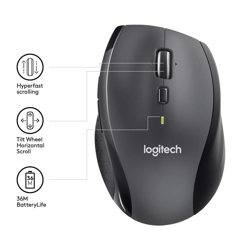 新款正貨可刷卡+免運費※台北快貨※羅技Logitech Marathon M705雷射無線滑鼠 (M-R0073) | 露天市集 | 全台最大 ...