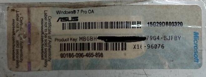 windows 7 OEM版權貼紙 序號清楚 可升級 windows 10, win7 win10 win | 露天市集 | 全台最大的網路購物市集