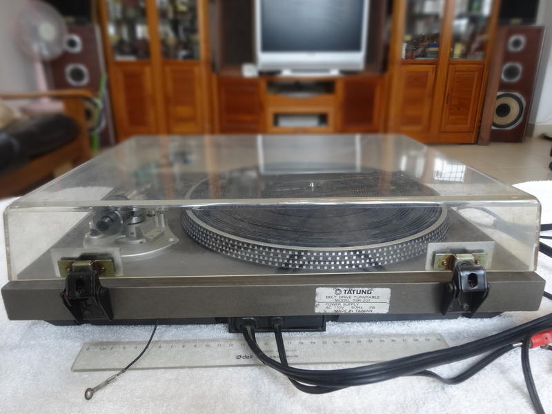 早期黑膠唱機(5)~大同~TSR-201~皮帶驅動~功能正常~~唱針和皮帶都換新 | 露天市集 | 全台最大的網路購物市集