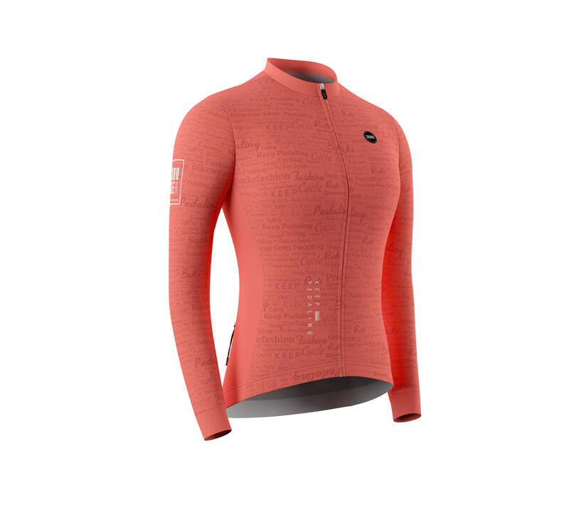 ★飛輪單車★ SOUKE WJ3207 秋冬刷毛長袖車衣-中性款(粉色) 石墨烯材質 | 露天市集 | 全台最大的網路購物市集