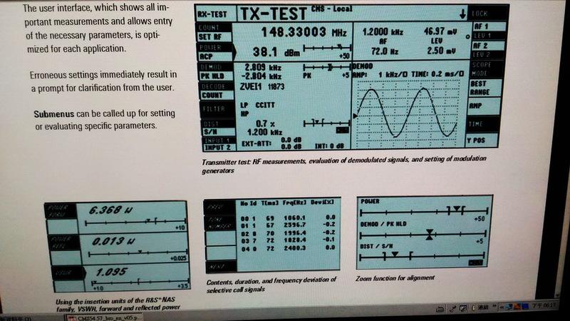 CMS54無線電綜合測試儀有頻譜分析儀CABLE循跡Rohde & Schwarz .4-1GHZ HP AGILENT | 露天市集 | 全 ...