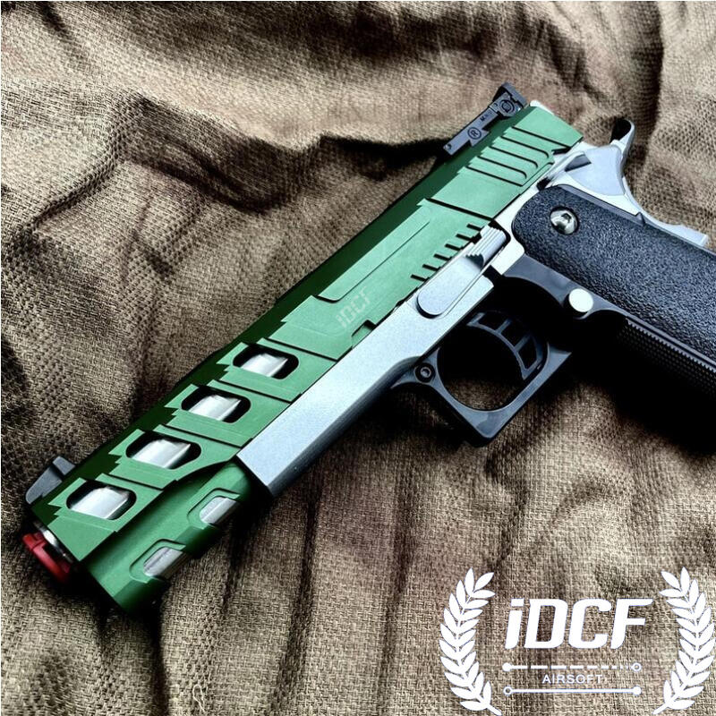 【IDCF】MARUI HI-CAPA 5.1 Stainless 綠色 CNC鋁製滑套 改裝完成版 10065-2 | 露天市集 | 全台最大的網路購物市集