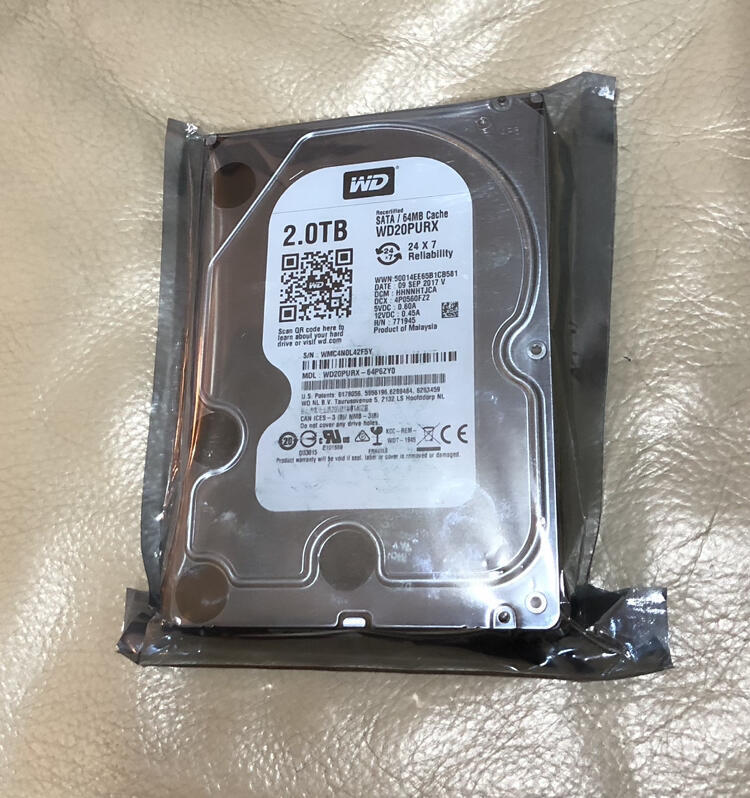 靜電袋未拆 Wd20purx Wd20purz 2t 2tb 紫標 硬碟 三重自取1200元 非1t/3t/4t/6t | 露天市集 | 全台 ...