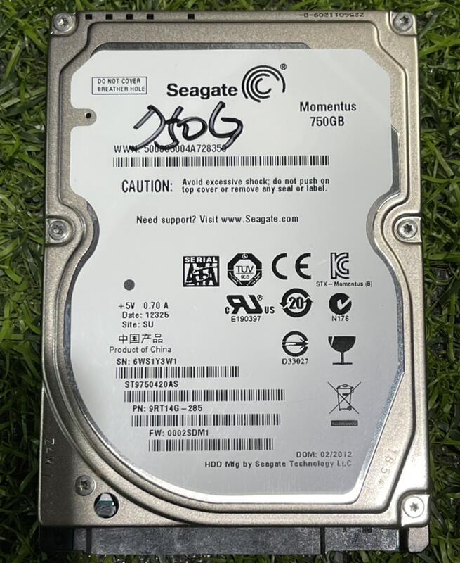 【金霖】【二手筆電硬碟】希捷 Seagate 750GB/SATA/2.5"/ST9750420AS 含稅 | 露天市集 | 全台最大的網路購物市集