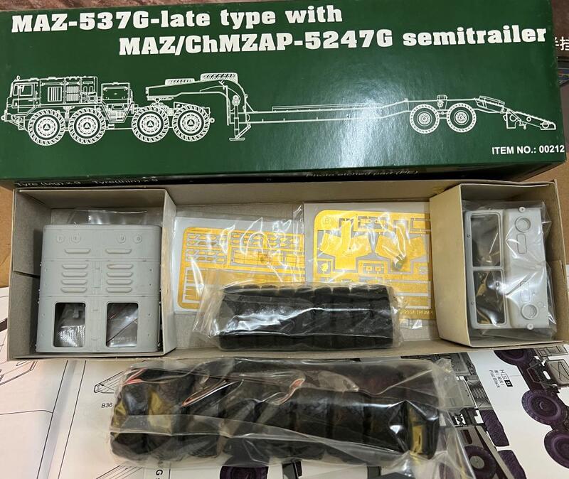 出清Trumpeter小號手模型1:35 maz-537G帶5247g型托掛車00212..另有賣tamiya ital | 露天市集 | 全 ...