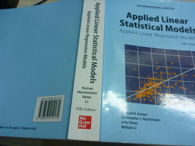 2307《Applied Linear Statistical Models 5e》2019 9789863414179 | 露天市集 | 全台最大的網路購物市集