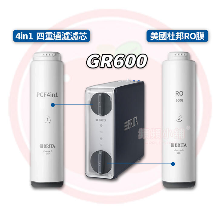 ️頻頻小舖 ️ BRITA mypure GR600 / GR-600 專用濾芯 (4 in 1濾芯 + RO膜濾芯) | 露天市集 | 全台 ...