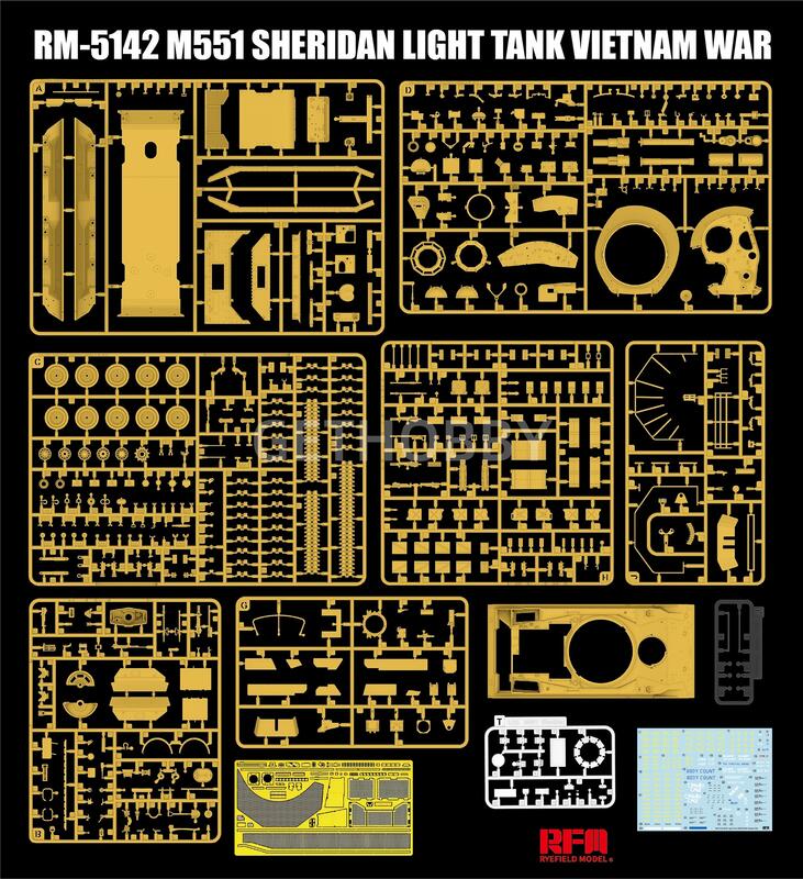現貨！RFM 1/35 M551 謝里登輕型坦克 越戰型（RM5142) | 露天市集 | 全台最大的網路購物市集