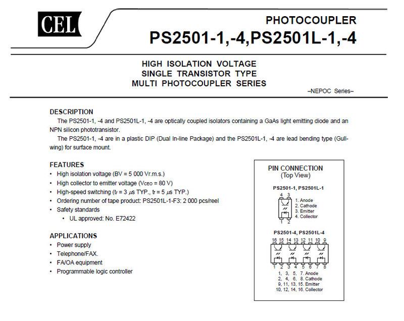 【DIY_LAB#672】NEC2501/R2501/PS2501-1 (DIP-4) 80V高速光耦合器(現貨) | 露天市集 | 全台最大的網路購物市集
