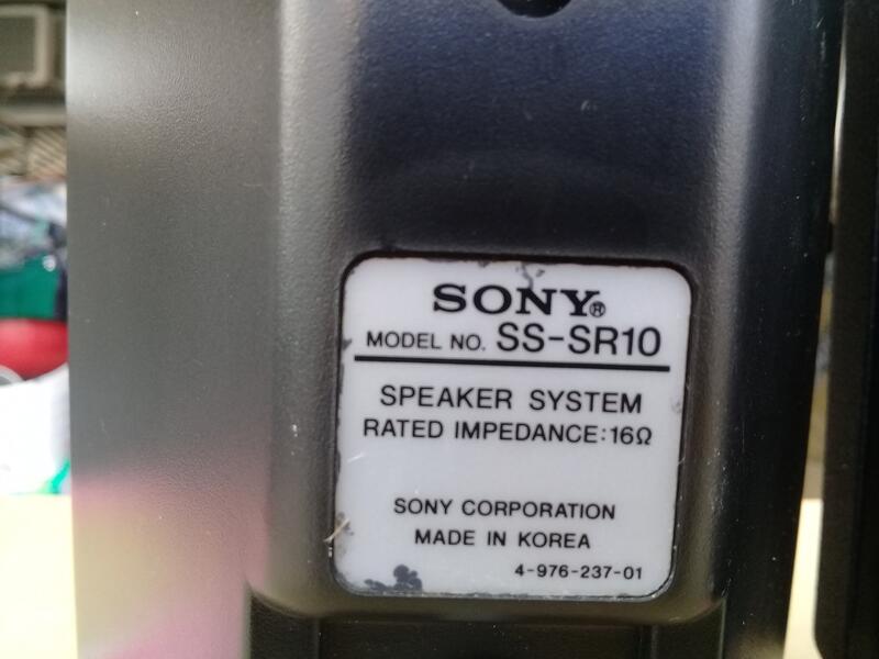 SONY 索尼SS-SR10 環繞喇叭一對 | 露天市集 | 全台最大的網路購物市集