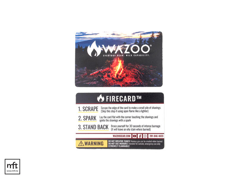 MFT 美國 Wazoo Firecard Waterproof Wallet Tinder 防水火種卡片 | 露天市集 | 全台最大的網路購物市集