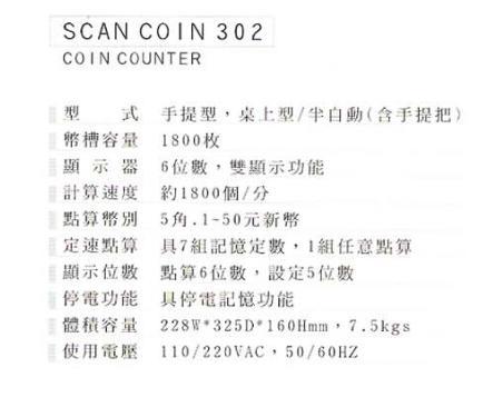 SCAN COIN 302 半自動數幣機 SCAN COIN 313 全自動數幣機 | 露天市集 | 全台最大的網路購物市集