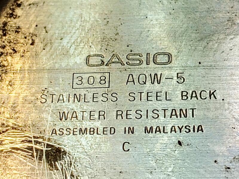 (V69)報廢手錶~CASIO 308 AQW-5~無錶帶/不會動~ | 露天市集 | 全台最大的網路購物市集