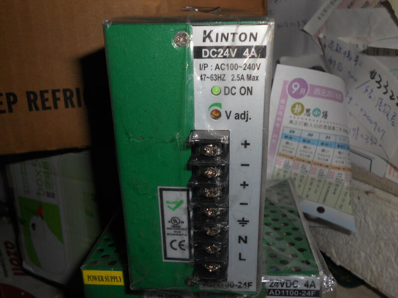 KINTON 電源供應器 ACRO AD1100-24F 軌道式 OUT: 24VDC 4A (D1) | 露天市集 | 全台最大的網路購物市集