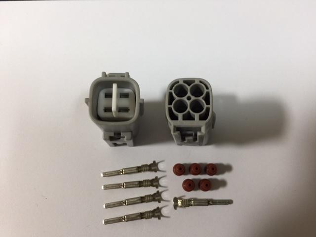 {KHS} - Toyota 90980-10941 A/C用 連接器090型 4孔防水公端連接器(灰色) +公端子 | 露天市集 | 全台最 ...