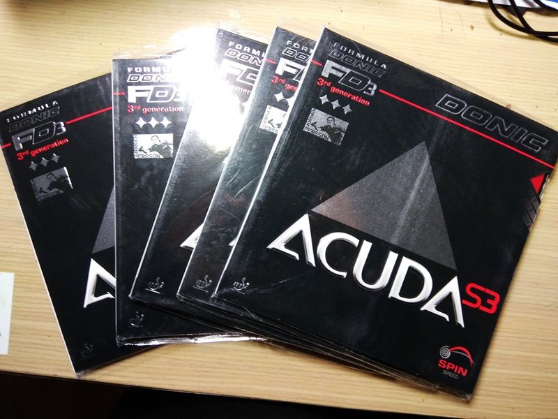 『良心桌球小舖』(現貨秒出+最新保證) DONIC ACUDA S3 蛋糕海綿平面膠皮 | 露天市集 | 全台最大的網路購物市集