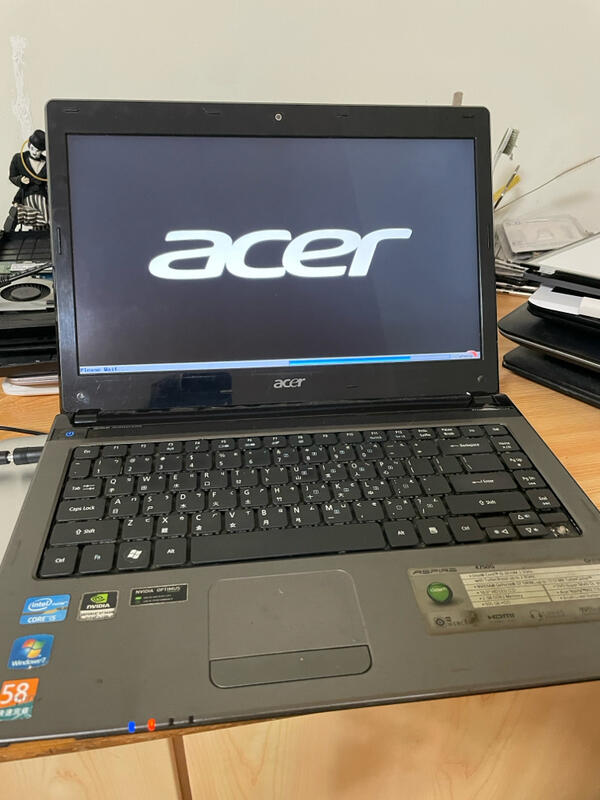 Acer 4750 i5-2410m 可開機 卡在logo畫面 故障機 | 露天市集 | 全台最大的網路購物市集