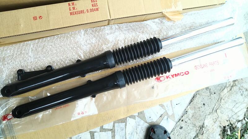 KYMCO 公司貨，LBE8 前避震器：奇俠 KTR125/150 KG135 豪爽前叉心內管附下筒組含防塵護套內外筒 | 露天市集 | 全台 ...