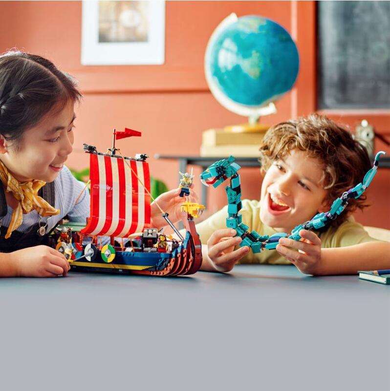 LEGO 31132 Creator 維京海盜船和塵世巨蟒 48*37.5*7cm 1192pcs | 露天市集 | 全台最大的網路購物市集