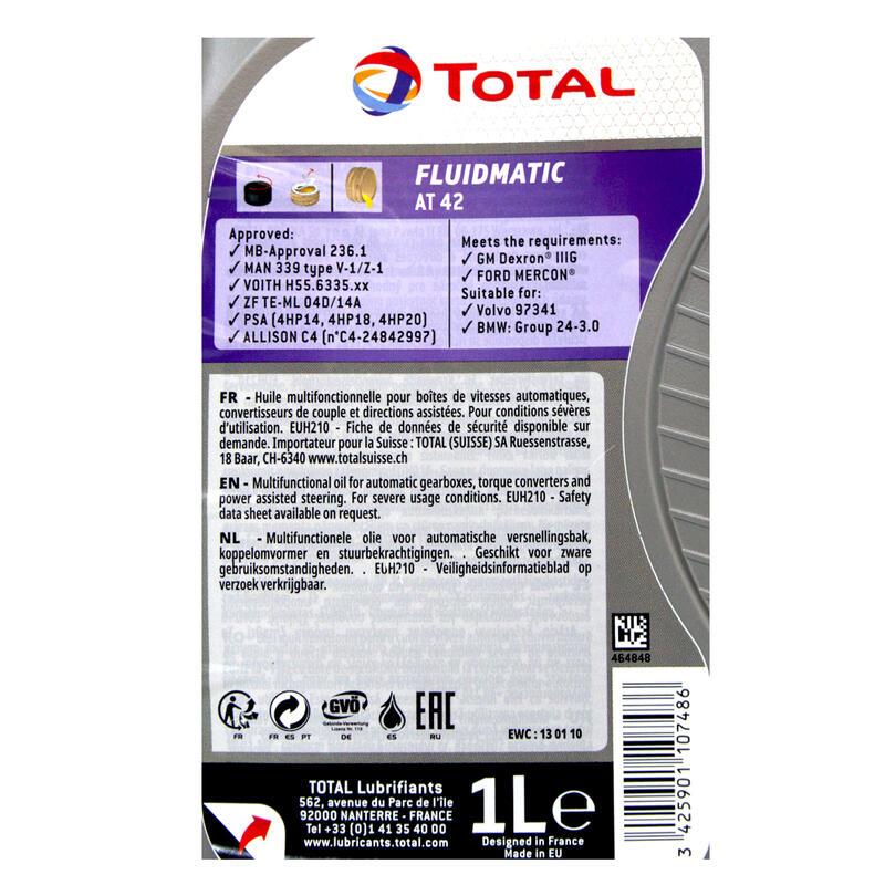 【易油網】TOTAL FLUIDE AT 42 自排油 ATF 自動變速箱油 MOBIL ENI Castrol | 露天市集 | 全台最大的 ...