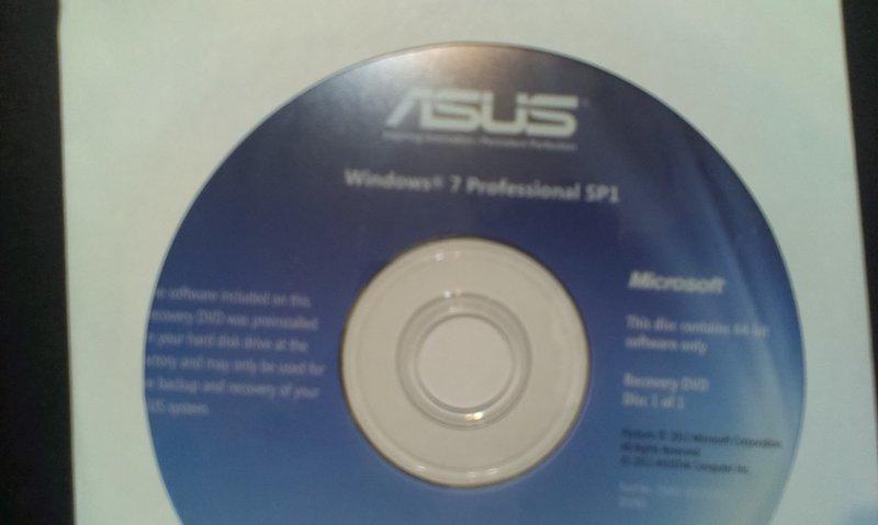 ㊣1193㊣ [全新未拆封] ASUS Windows 7 pro 繁中版 64位元 專業版 安裝光碟 | 露天市集 | 全台最大的網路購物市集