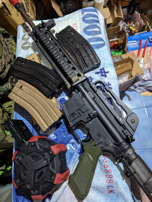 WE T91 GBB 無彈匣 如圖版本 416C 888 AW 魚骨 海神精密管皮 冰鑿 可以調整初速飛機 彈鼓 | 露天市集 | 全台最大的 ...