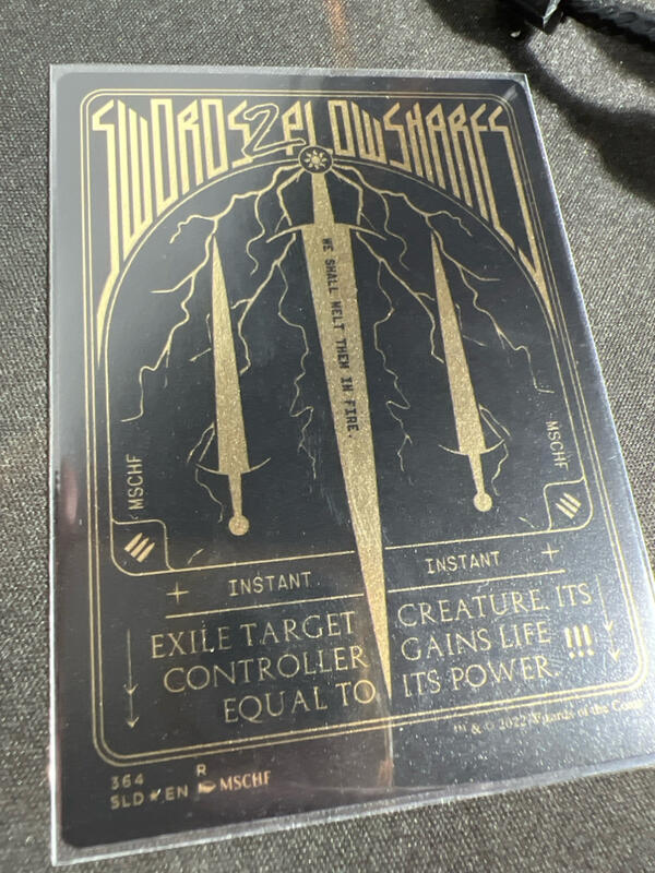 [神蹟卡舖](SLD) Swords to Plowshares _ 化劍為犁/MSCHF/SL Etched/英文 | 露天市集 | 全台最 ...