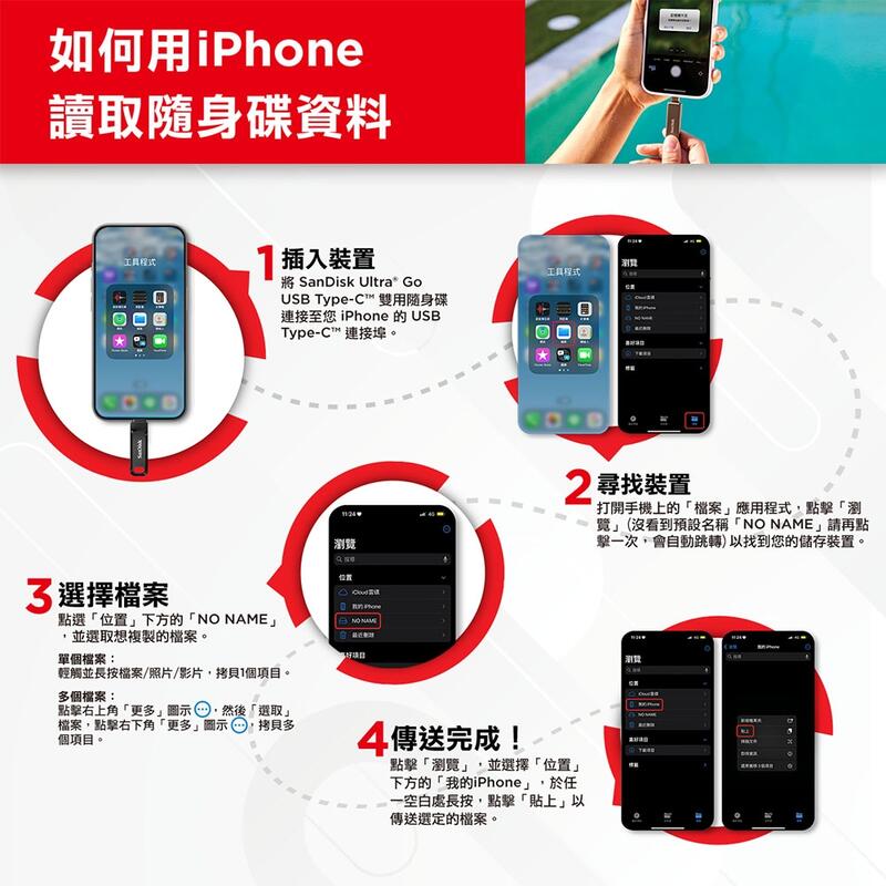 SanDisk 256GB Phone DriveTYPE C/A SDDDC6-256G 100MB/s 雙頭隨身碟 | 露天市集 | 全台 ...